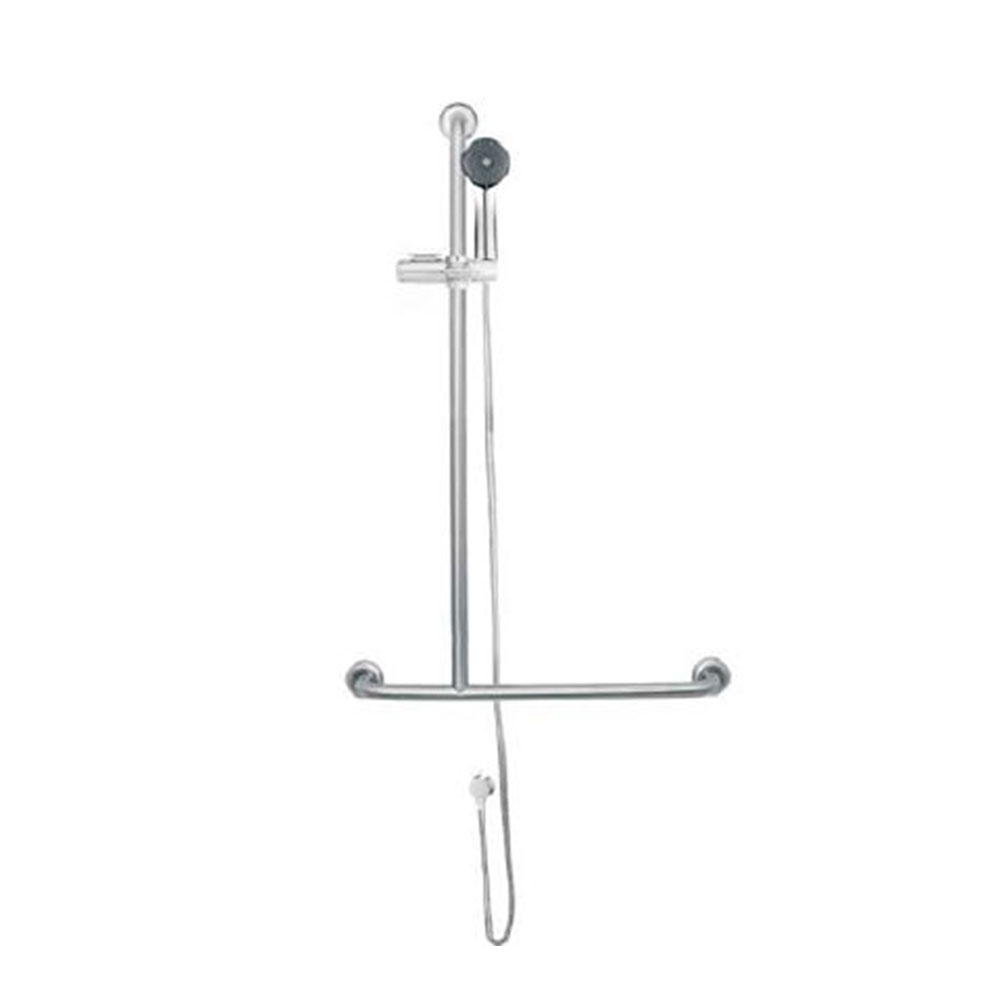 T Shaped Grab Rail Shower Set (Left/Right/Centre) | Pacific Bathroom