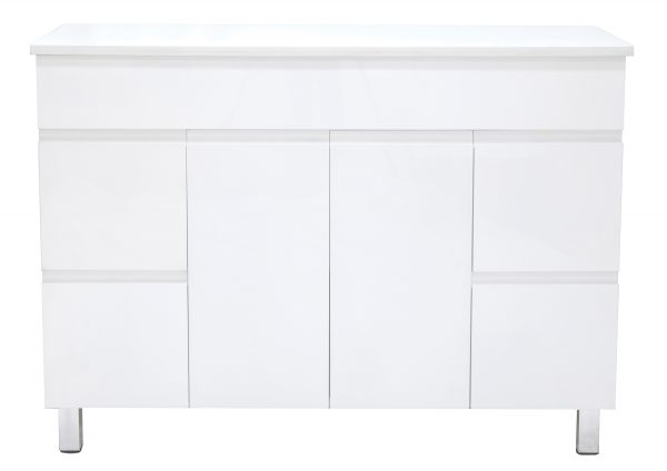 Fesco 1200mm Waterproof Vanity on legs Cabinet Only (Kickboard Optional ...